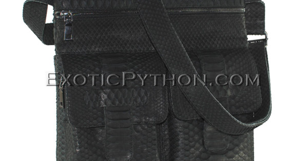 Python leather crossbody bag BG-325 - Exotic Python