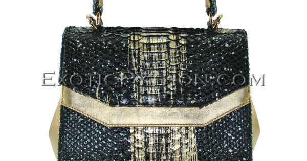 Python leather bag BG-343 - Exotic Python