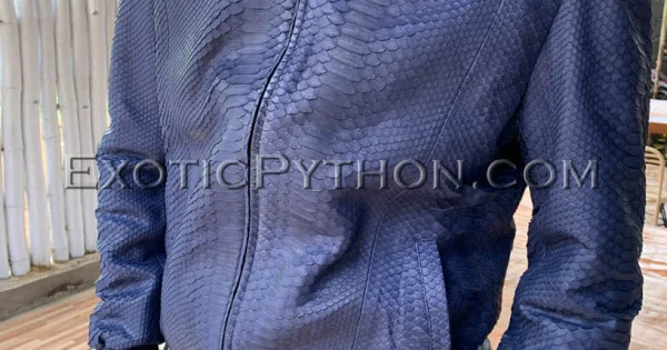 Men's python leather jacket JT-42 - Exotic Python