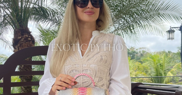 Python handbag - BG-385 - EXOTIC PYTHON