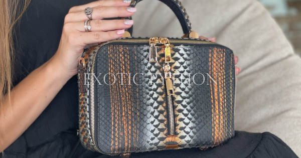 Python handbag - BG-386 - EXOTIC PYTHON