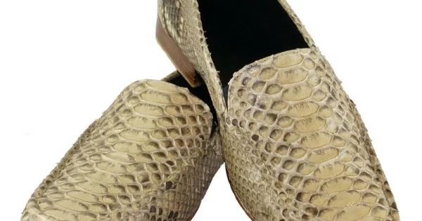 Mens snakeskin moccasins SH-40 - "EXOTIC PYTHON"