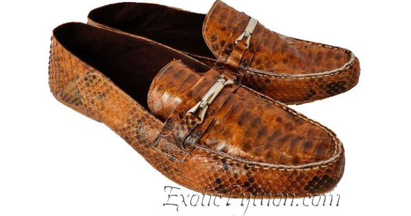 Snakeskin moccasins SH-12 - "EXOTIC PYTHON"