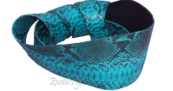 Elastic snake belt AC-20 - "EXOTIC PYTHON"